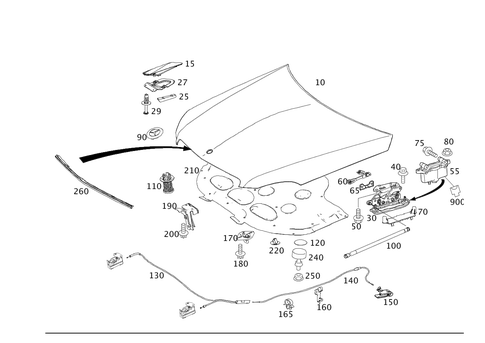 Engine Hood for 2013 Mercedes-Benz C250 | MB Parts Center