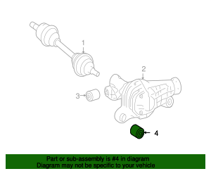 164-333-13-14 - Differential Assembly Insulator 2006-2012 Mercedes-Benz ...