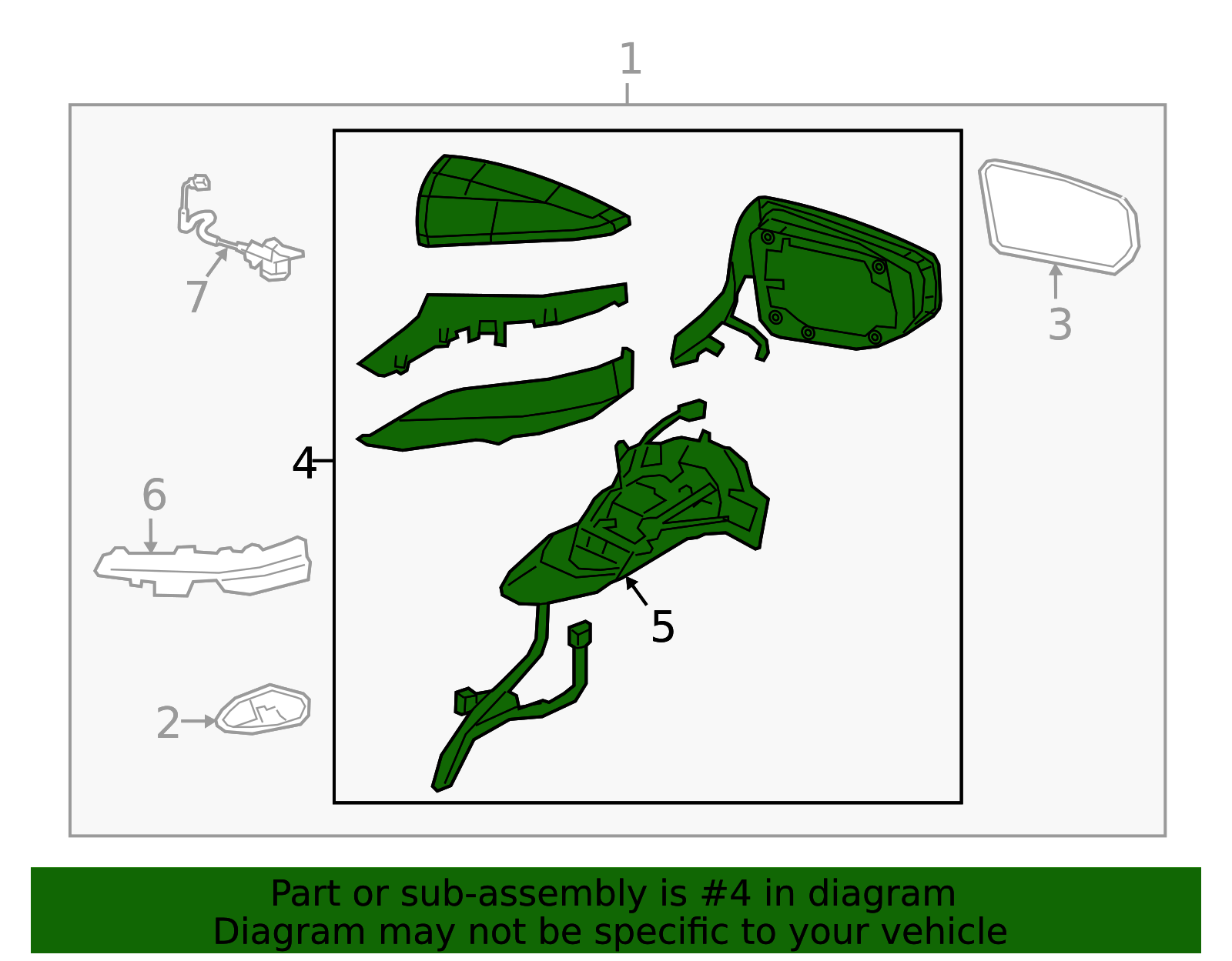 8791A-50860-C0 - 2018-2023 Lexus - Mirror Cover | My L Parts