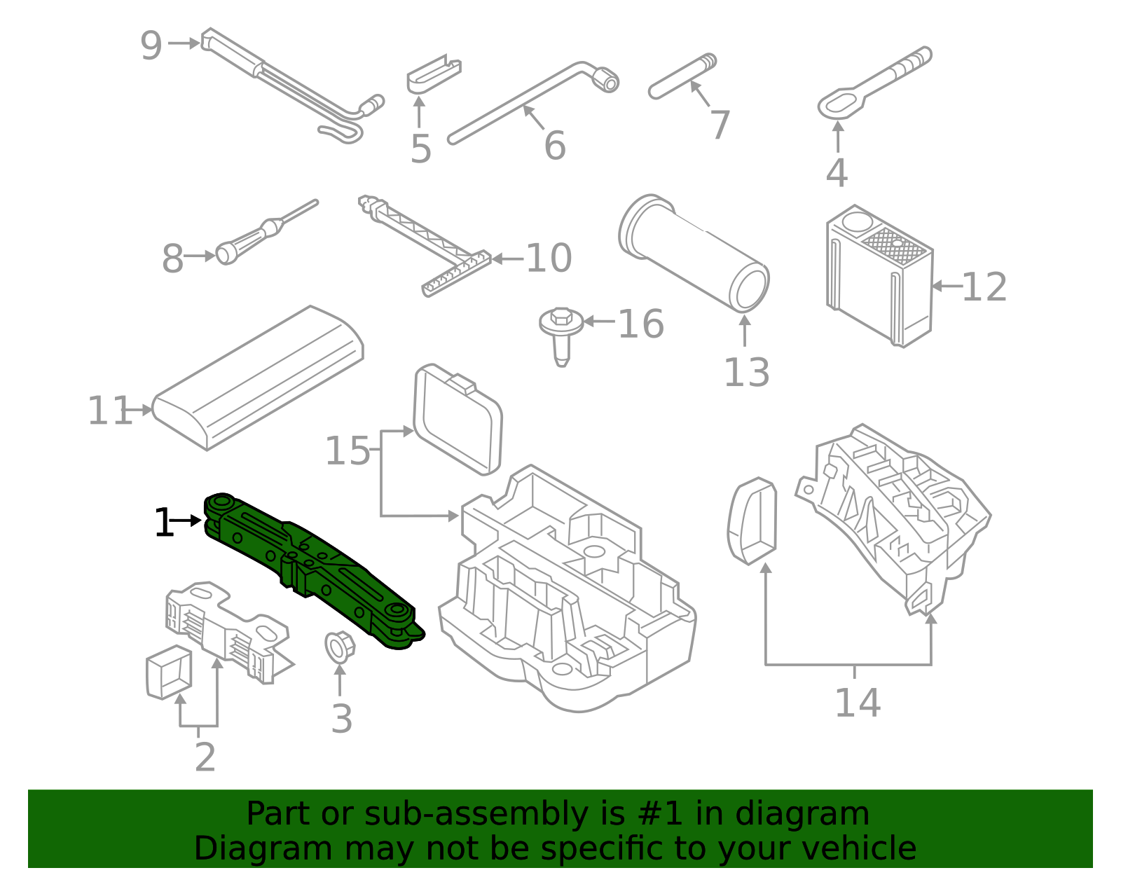 2019-2025 Audi Floor Jack 4K8-011-031-B | TascaParts.com