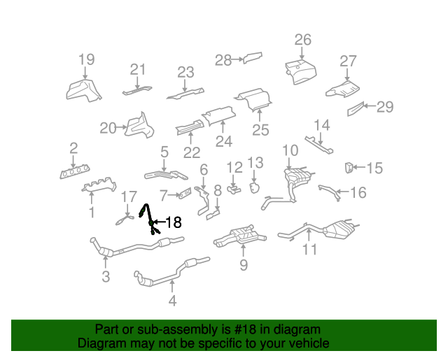 2006-2012 Mercedes-Benz Oxygen Sensor 004-542-08-18 | AutoNation Parts