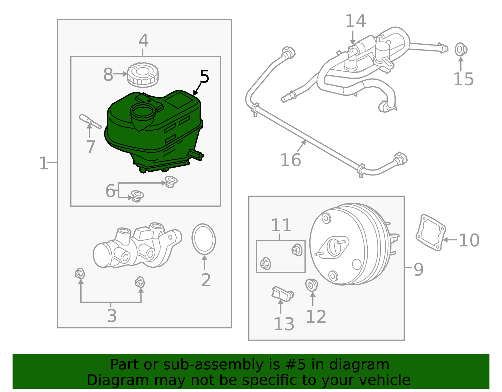 EB3Z-2K478-B - Master Cylinder Reservoir 2019-2023 Ford Ranger | Big 3 Auto Parts