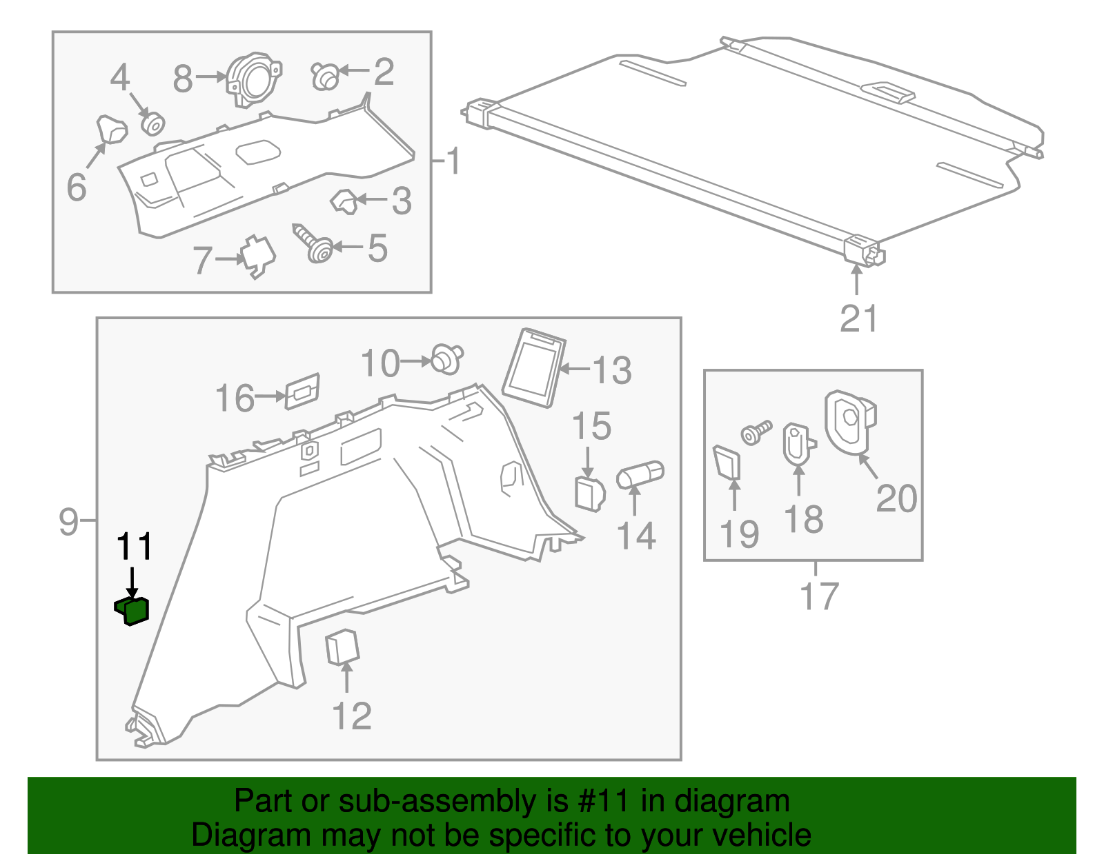 2017-2025 GM (Replaces 13580621) Jet Black Accessory Power Receptacle ...