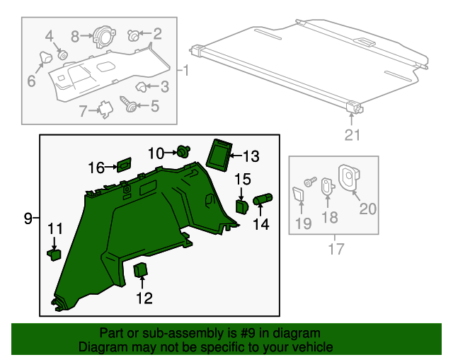 84961107 GM Lower Quarter Trim | GM Parts Store