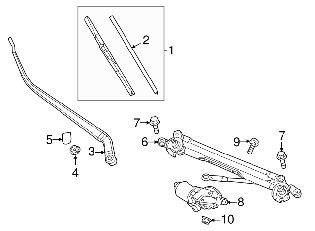 2017-2020 Mazda CX-5 OEM NEW 2017-19 Mazda CX5 Front Windshield Wiper ...