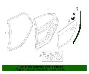 31218935 - Sealing Strip - 2011-2018 Volvo | Volvo OEM Parts Direct