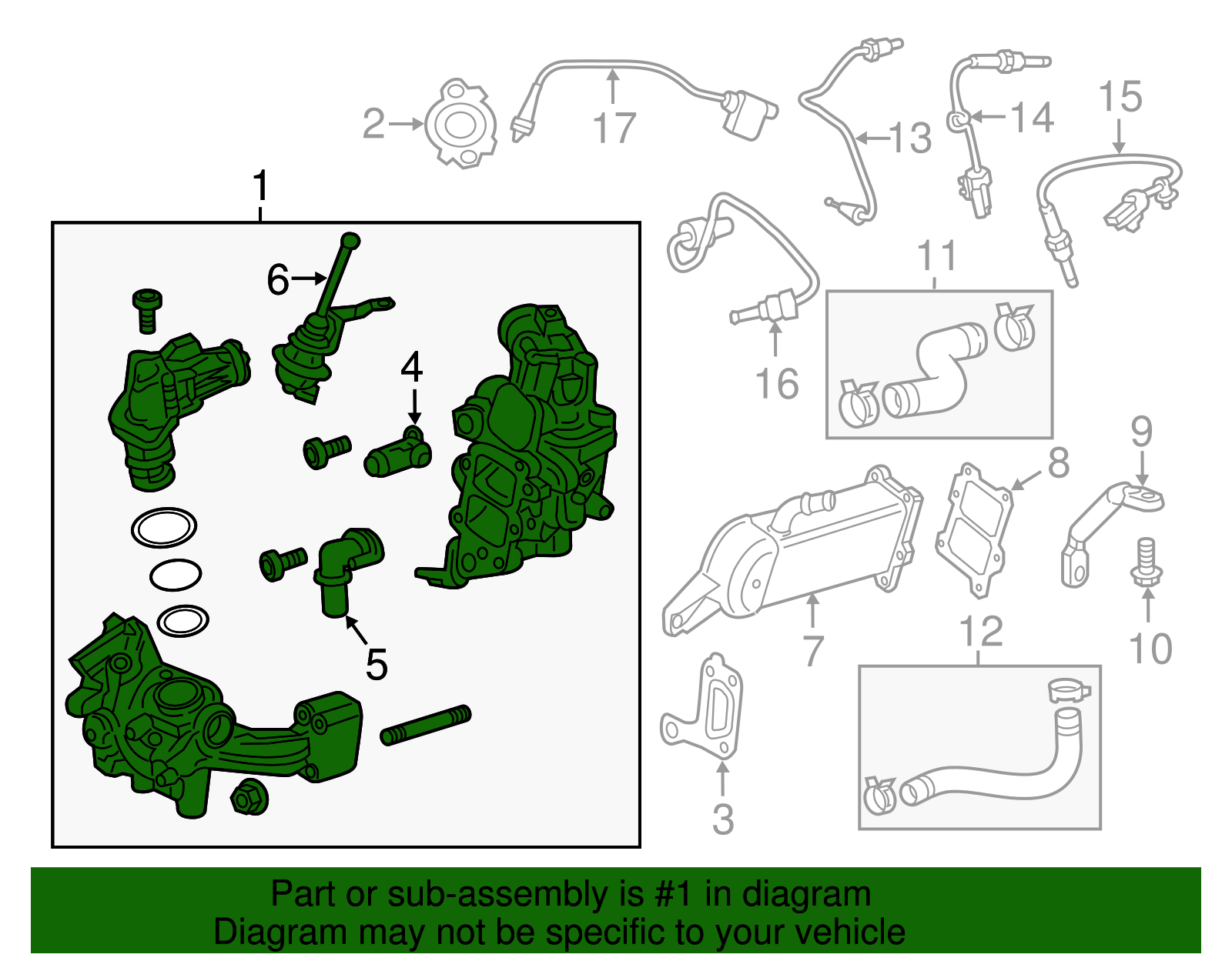 2017-2022 GM Engine Intake Manifold Runner Control Valve 12625725 ...