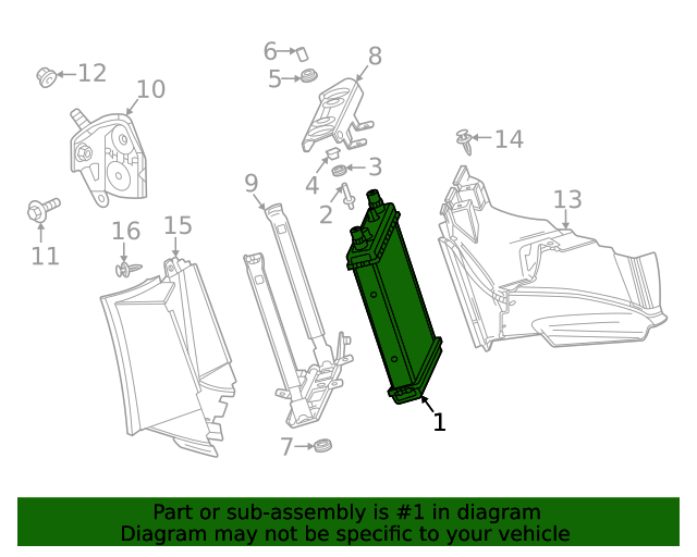 2020-2024 Cadillac Charge Air Cooler 84577608 | TascaParts.com