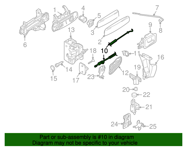 2006-2013 Audi Control Cable 8P4-837-085 | Audi USA Parts