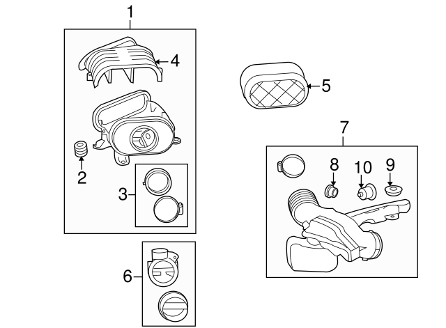 1999-2012 GM OEM NEW 99-12 GM Cadillac Air Cleaner Air Restriction ...