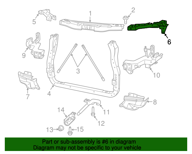 2011-2023 Mopar Support Brace - Driver's Side (LH) 5156117AB ...