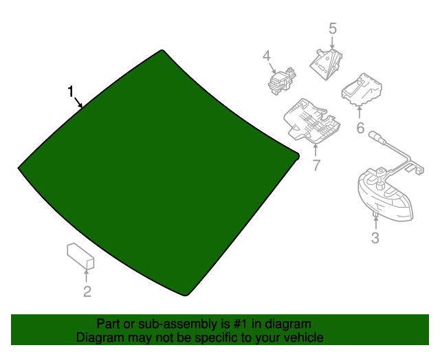 Genuine OEM Windshield | 205-670-79-01 | Fits Select 2019-2022 Mercedes ...