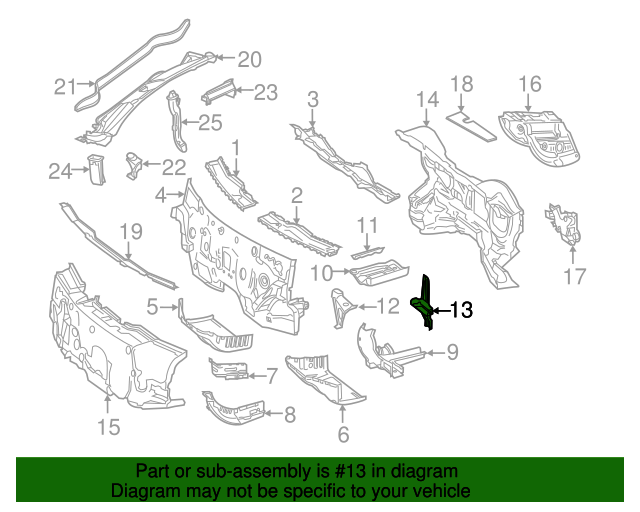246-620-00-28 - Battery Tray Rear Bracket 2014-2020 Mercedes-Benz ...