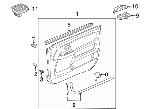 91505-ST7-003ZM - Clip, Cowl Top *YR202L* (Dark Saddle) 2002-2003 Honda ...