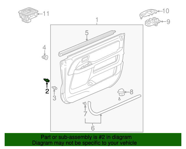 91505-ST7-003ZM - Clip, Cowl Top *YR202L* (Dark Saddle) 2002-2003 Honda ...