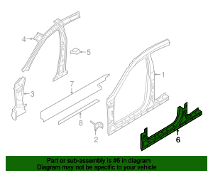 2015-2020 Hyundai Rocker Panel 71312-B1D00 | QuirkParts