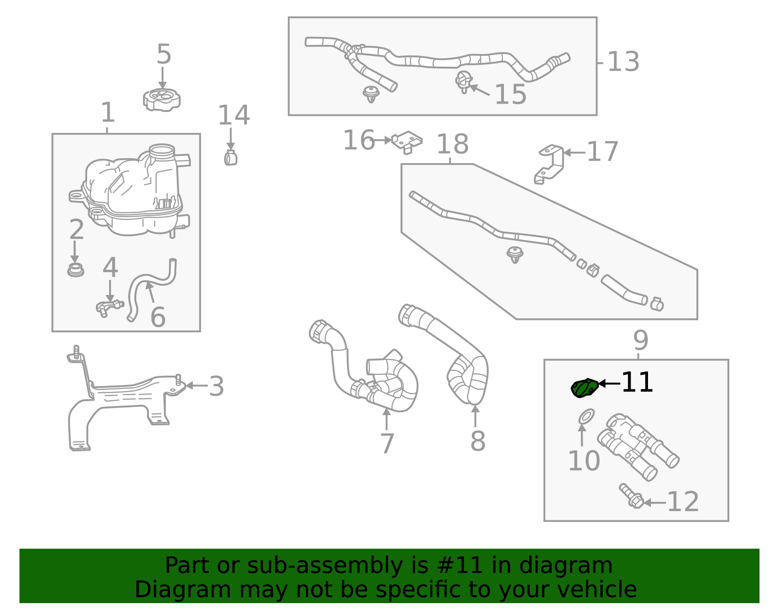 2012-2025 GM Heater Outlet Pipe Gasket 12636104 GM | GMPartsDirect.com