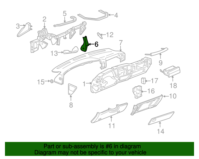 2005-2007 GM Bezel 15177878 | GMPartsDirect.com