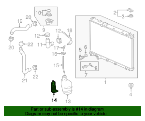 19115-5PH-A00 - Bracket, Reserve Tank - 2017-2019 Honda CR-V | Genuine ...