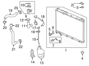 19115-5PH-A00 - Bracket, Reserve Tank 2017-2019 Honda CR-V | Honda ...