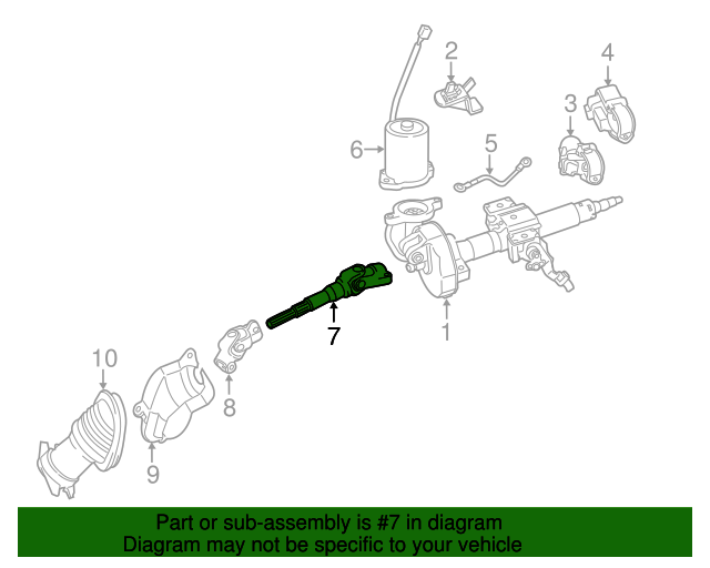 2012-2019 Toyota Prius C Intermediate Shaft 45260-52300 | Ourisman ...