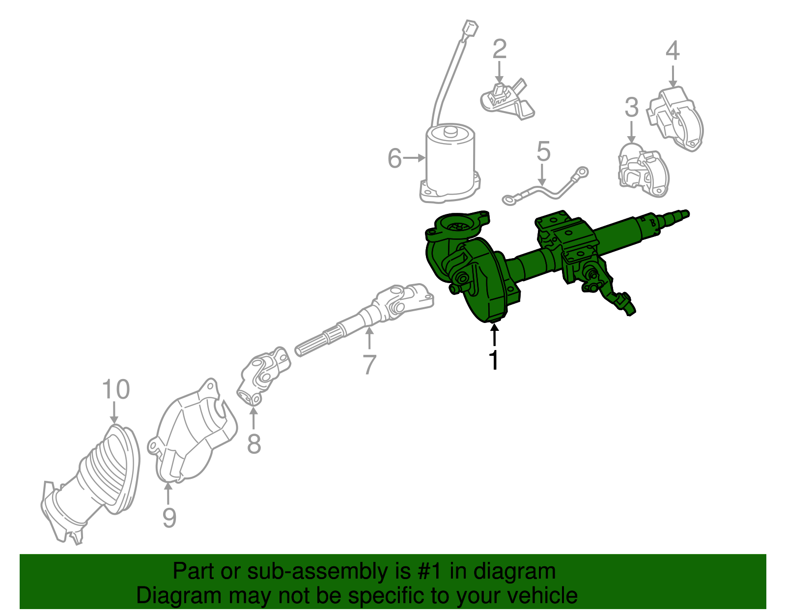 2012-2019 Toyota Prius C 2012-2019 Toyota Prius C - Steering Column ...