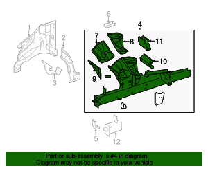906-620-78-00 - Front Side Rail For 2017-2018 Mercedes-Benz | Mercedes ...