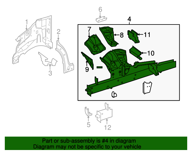 906-620-78-00 - Front Side Rail For 2017-2018 Mercedes-Benz | Mercedes ...