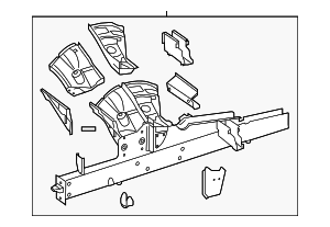 906-620-78-00 - Front Side Rail 2017-2018 Mercedes-Benz | Mercedes-Benz ...
