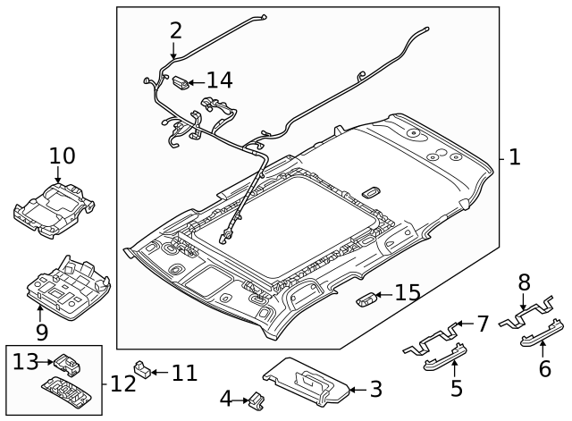 Genuine OEM Overhead Lamp Part# 8401A300XA Fits 2022 Mitsubishi ...