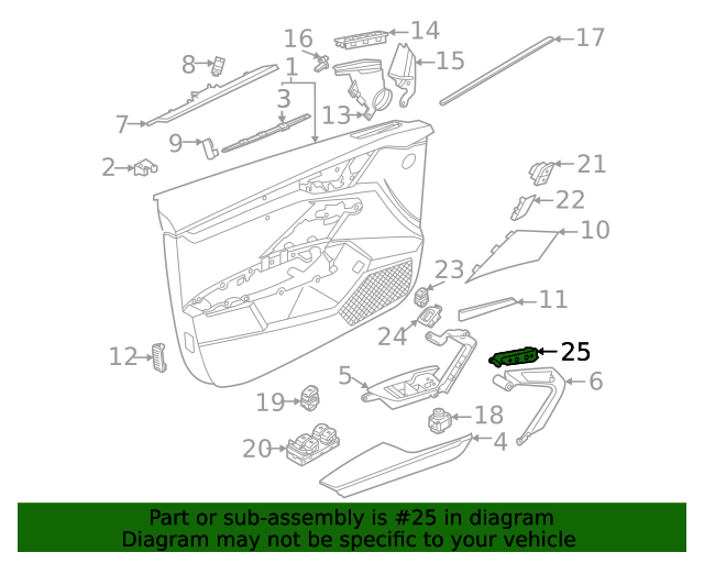 8Y0-959-769 - Seat Memory Switch 2022-2024 Audi | AutoNationParts.com