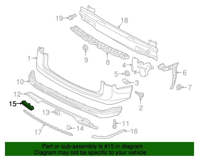2021-2022 Volkswagen Atlas Diffuser Tips 3CN-807-833-A-2ZZ | OEM Parts ...