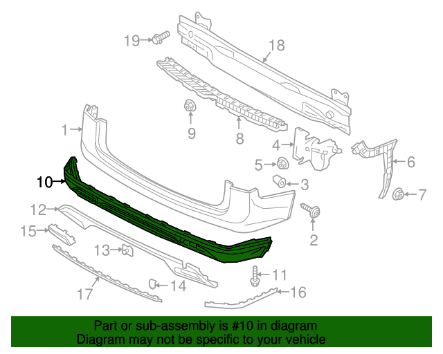 2021-2022 Volkswagen Atlas Lower Cover 3CN-807-434-AQ-GRU | OEM Parts ...