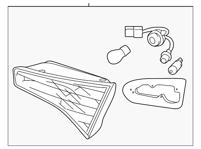92404-4C500 - Backup Lamp Assembly - 2014 2015 Kia Optima | World Kia Parts