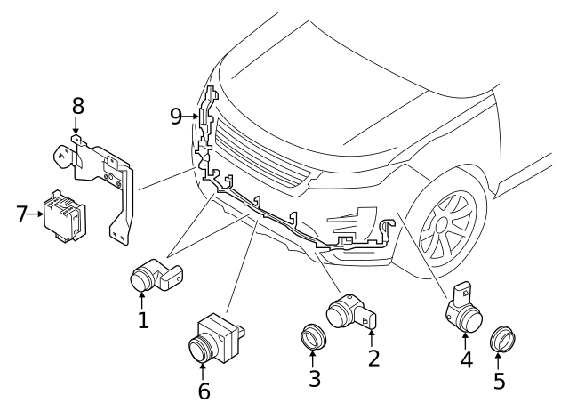 2020 Land Rover Range Rover Evoque Wire Harness LR124125 | OEM Parts Online