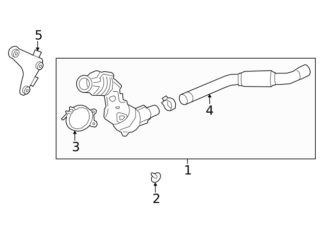 Genuine OEM Converter & Pipe Clamp Part# LR118877 Fits 2018-2023 Land ...