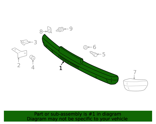 Genuine OEM Front Bumper | 463-880-20-04 | Fits Select 2013-2015 ...