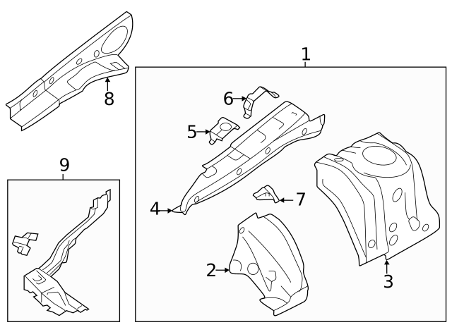 2017-2024 Subaru Mount Bracket 51625FL3909P | Subaru Parts Store