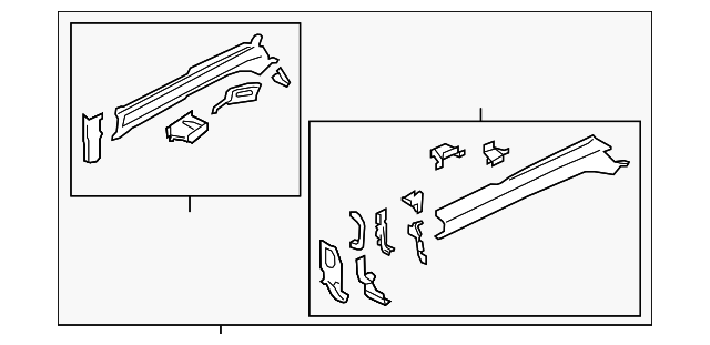 2018 Subaru Crosstrek Rail Assembly - Passenger Side (RH) 51620FL4109P ...