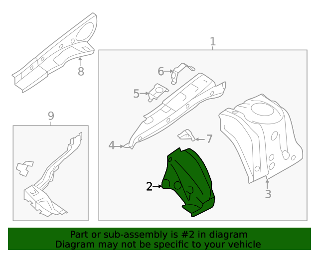 2018-2021 Subaru Front Panel 51610FL0209P | Subaru Parts Store