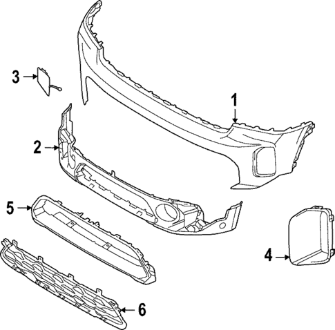 Bumper & Components - Front for 2022 Mini Cooper Countryman | Mini ...