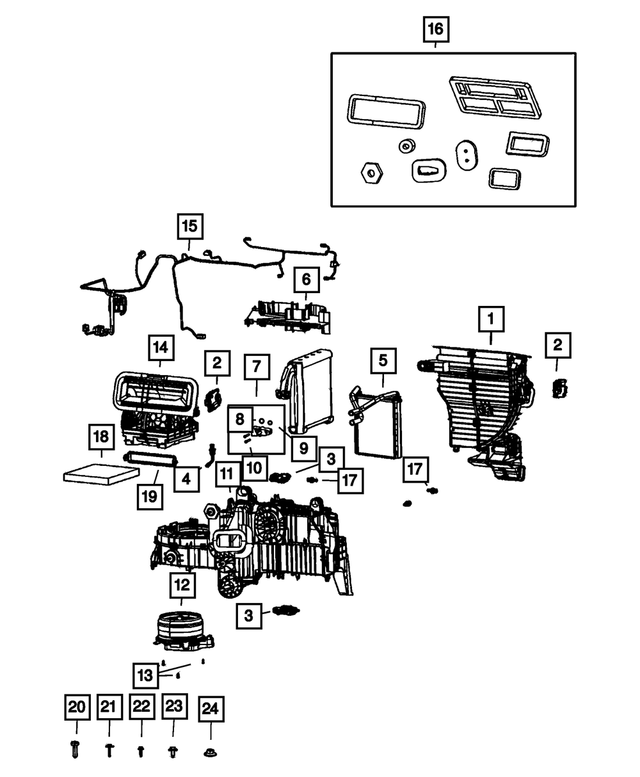 2025 Ram 1500 A/C And Heater Wiring 68621003AA | My Mopar Parts