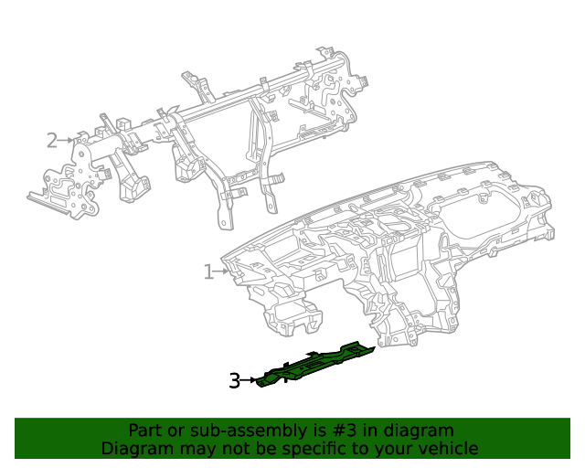 2020-2021 Cadillac Reinforced Bracket 84691476 | GMPartsDirect.com