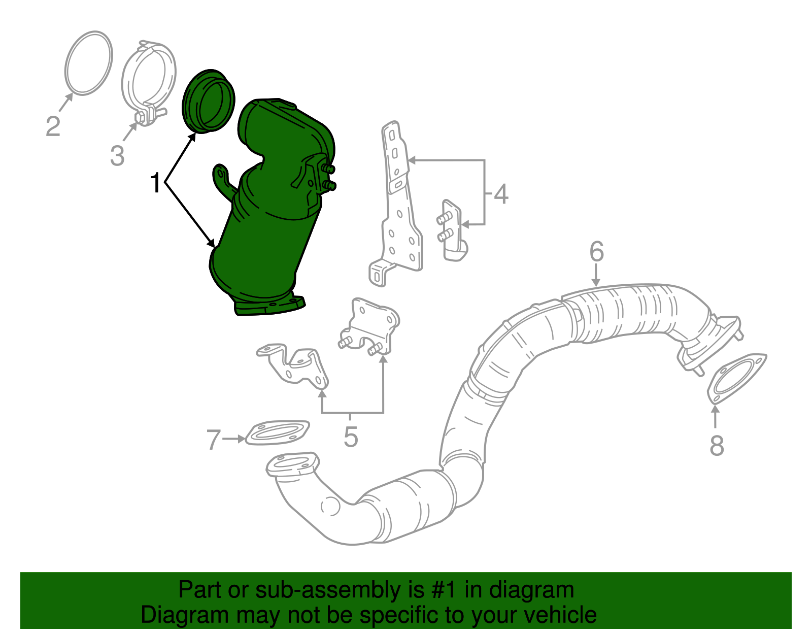 19420230 - Warm Up Three-Way Catalytic Converter Kit 2017-2019 ...