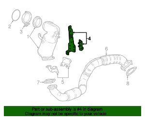 2016-2022 Chevrolet Catalytic Converter Brace Bracket 12665792 ...