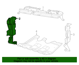 2014-2018 Jeep Cherokee Side Shield - Passenger Side (RH) 68161376AB ...