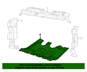 2014-2018 Jeep Cherokee Skid Plate 68249570AA | Mopar Parts Canada
