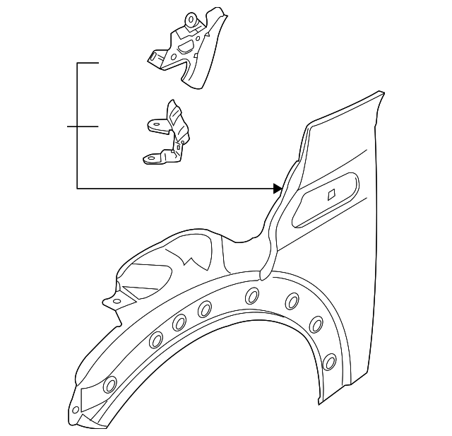 41-35-5-A55-B01 - Fender - 2007-2015 Mini Cooper | BMWPartsHub