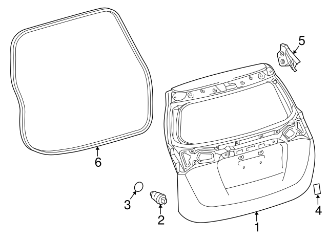 90950-06089 - Lift Gate Tape 2013-2018 Toyota RAV4 | Longo Toyota Parts