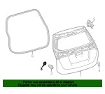 90950-06089 - Lift Gate Tape 2013-2018 Toyota RAV4 | Longo Toyota Parts